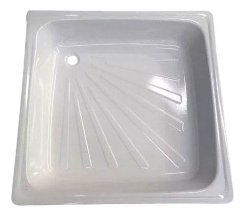 Receptaculo De Ducha Acero Esmaltado De 80x80 Cm - Factorynet